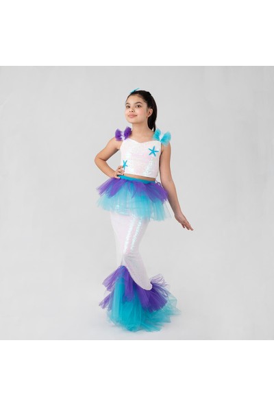 Masho Trend Mashokids Özel Üretim Deniz Kızı Kostümü - Payetli Kostüm - Deniz Kızı Kuyruğu Kostüm Masho Trend Mashokids Özel Üretim Deniz Kızı Kostümü - Payetli Kostüm - Deniz Kızı Kuyruğu Kostüm