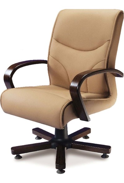 Uzay Ofis Piramit Misafir Koltuğu - Camel