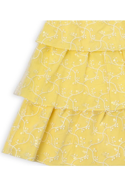 Panço Kız Çocuk Parti Elbisesi 2111GK26010