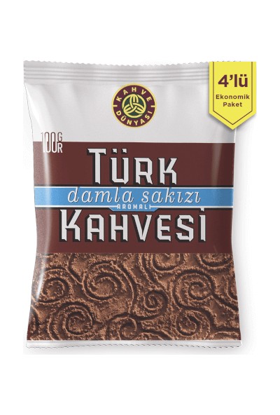 Kahve Dünyası 4'lü Damla Sakızlı Türk Kahvesi 100 gr