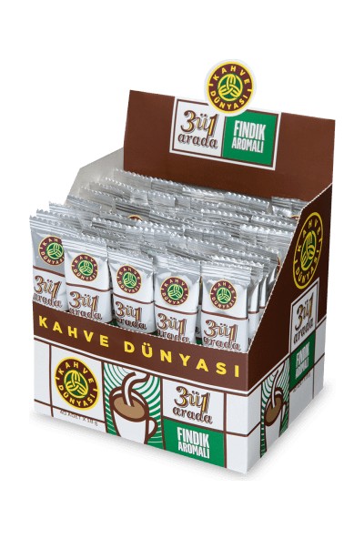 Kahve Dünyası 40'lı 3'ü 1 Arada Fındık Aromalı Hazır Kahve