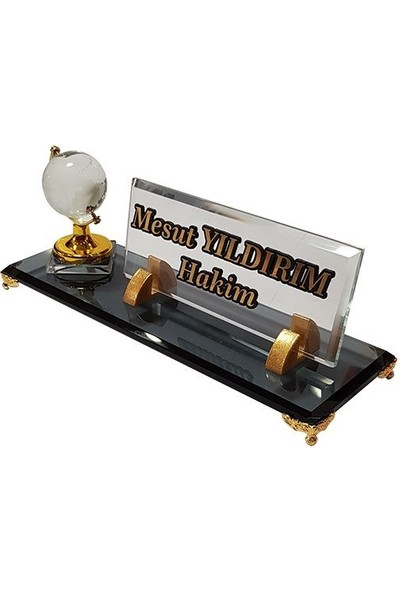 Mert Masa Isimliği Masa Üstü Isimlik Kristal Masa Seti
