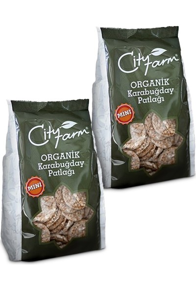 City Farm Organik Mini Karabuğday Patlağı 2 x 100 gr City Farm Organik Mini Karabuğday Patlağı 2 x 100 gr