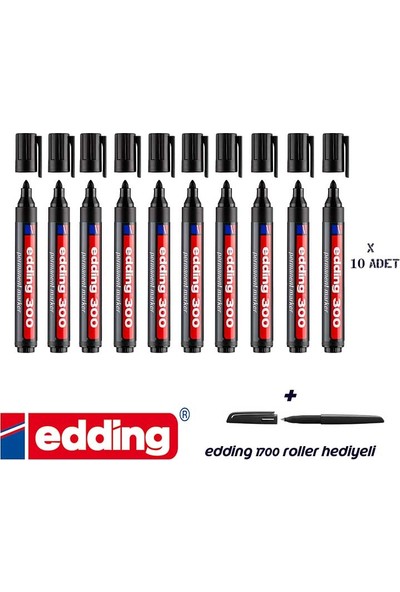EDDİNG 300 PERMENENT MARKER 10 lu