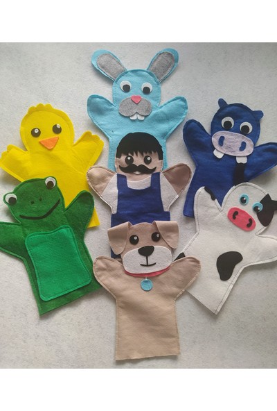 Duyuland Keçe Hayvanlar El Kuklası Seti Duyuland Keçe Hayvanlar El Kuklası Seti