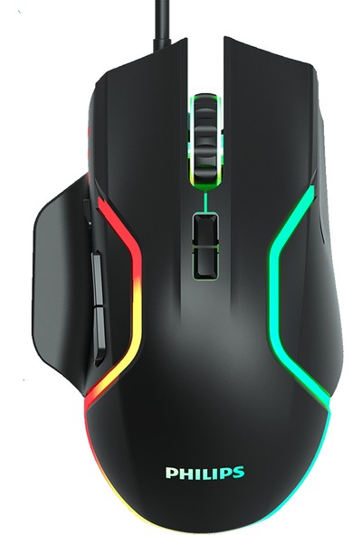 Philips G515 2400 Dpi 8 Tuşlu Rgb Ledli Kablolu Mouse Philips G515 2400 Dpi 8 Tuşlu Rgb Ledli Kablolu Mouse