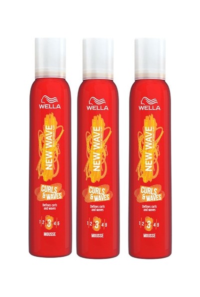 New Wave Bukle Şekillendirici Saç Köpüğü 200 ml x 3 Adet