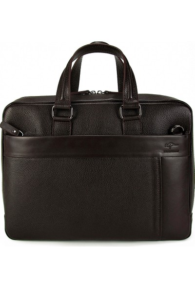 Kangaroo Kıngdom Deri Koyu Kahverengi Erkek Laptop & Evrak Çantası 8285-K Kangaroo Kıngdom Deri Koyu Kahverengi Erkek Laptop & Evrak Çantası 8285-K