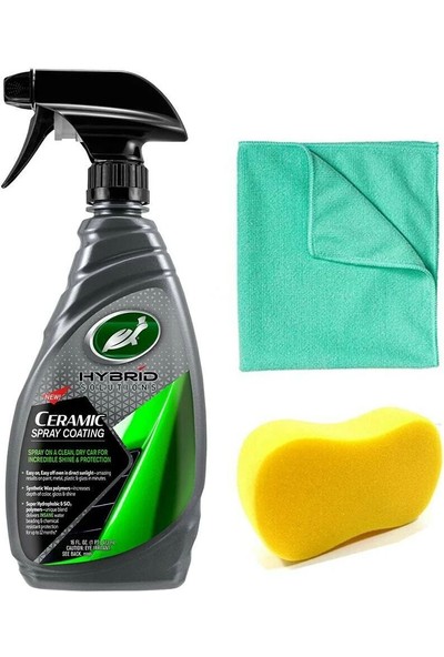 Turtle Wax Seramik Boya Koruyucu 500 ml + Bez + Oto Yıkama Süngeri