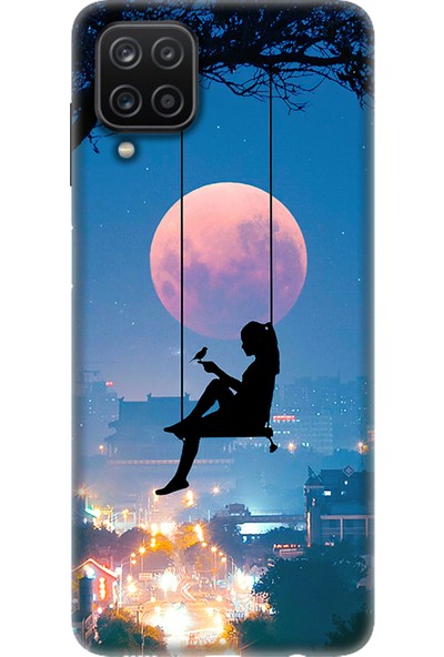 Gramaphone Samsung Galaxy A12 Kılıf Hd Baskılı Kılıf - Yalnız Kadın