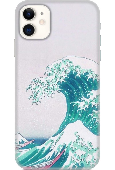 Gramaphone iPhone 11 Kılıf Hd Baskılı Kılıf - Dalga