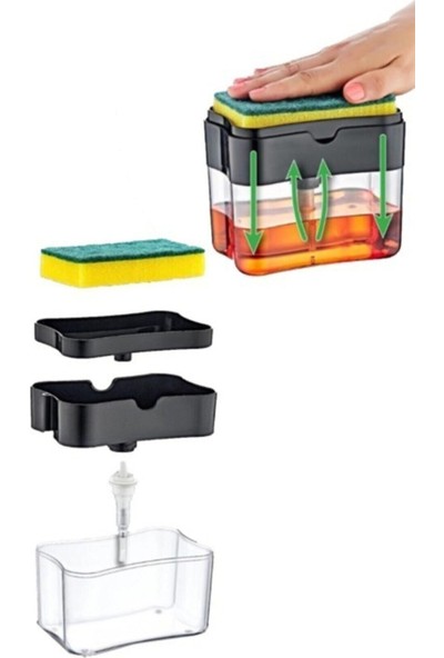 Kp Home Deterjan Hazneli Pompalı Süngermatik