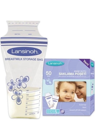 Lansinoh Süt Saklama Poşeti 50 Adet Lansinoh Süt Saklama Poşeti 50 Adet