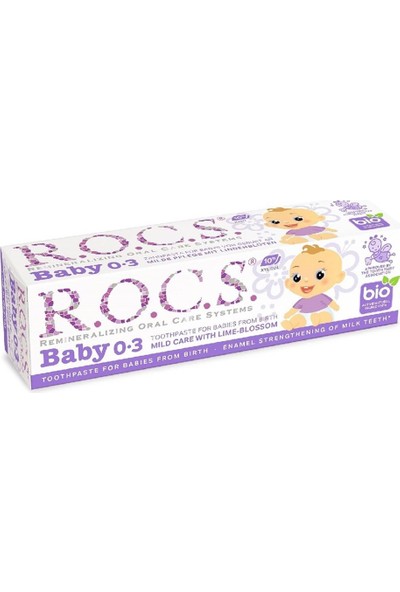 Rocs Baby 0-3 Yaş Ihlamur Özlü Yutulabilen Diş Macunu 35 ml Rocs Baby 0-3 Yaş Ihlamur Özlü Yutulabilen Diş Macunu 35 ml