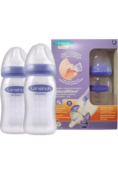 Lansinoh Natural Wave 2'li Biberon Seti 240 ml Lansinoh Natural Wave 2'li Biberon Seti 240 ml