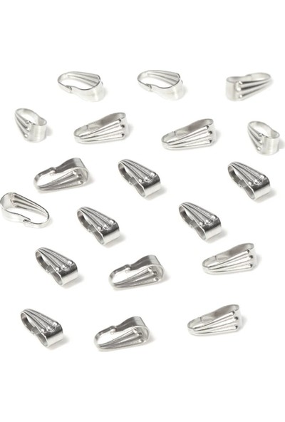 Subu Takı 200 Adet Nikel Renk Tepelik Kolye Tepesi Mengeç Kıskaçlı Mengeç Subu Takı 200 Adet Nikel Renk Tepelik Kolye Tepesi Mengeç Kıskaçlı Mengeç