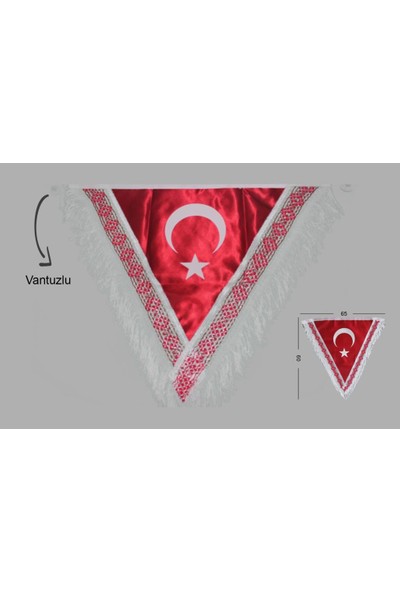 Yekoto Üçgen Türk Bayrağı Saçaklı Flama Büyük Boy Yekoto Üçgen Türk Bayrağı Saçaklı Flama Büyük Boy