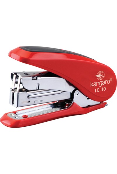 Beha Store Kangaro LE10 No.10 Zımba Makinası 20 Yaprak Kırmızı