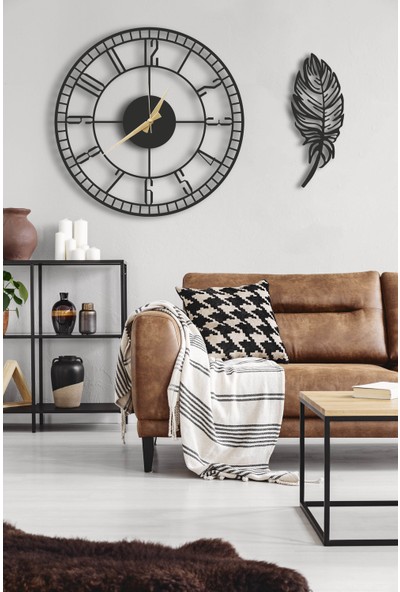 Lupokraft Duvar Saati + Yapraklı Tablo