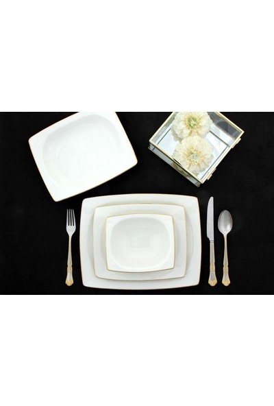 Porland Riva Altın Yaldız 24 Parça 6 Kişilik Yemek Takımı Porland Riva Altın Yaldız 24 Parça 6 Kişilik Yemek Takımı