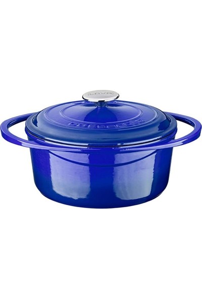 Lava Döküm Yuvarlak Tencere 24 cm Mavi Lava Döküm Yuvarlak Tencere 24 cm Mavi