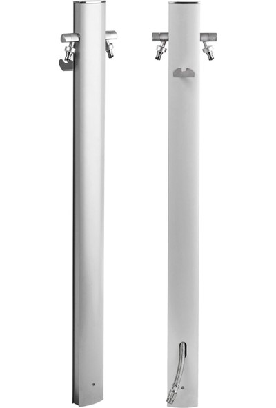 Colortap Oval Bahçe Çeşmesi-Beyaz