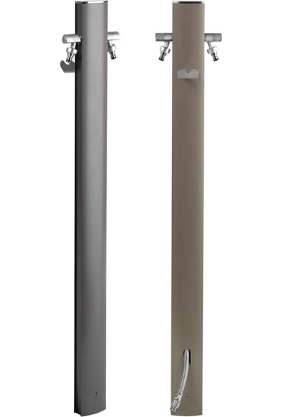 Colortap Oval Bahçe Çeşmesi-Açık Gri