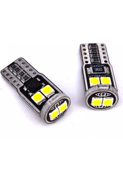 Sisa T10 LED Metal Platin W5W 6 Ledli Beyaz Park Tavan Plaka Ampülü Sisa T10 LED Metal Platin W5W 6 Ledli Beyaz Park Tavan Plaka Ampülü