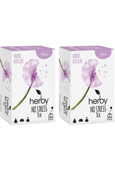Herby No Stress Tea 2'li Paket Herby No Stress Tea 2'li Paket