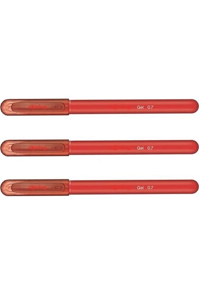 Rotring Jel Mürekkepli Tükenmez Kalem Kırmızı 3 Adet