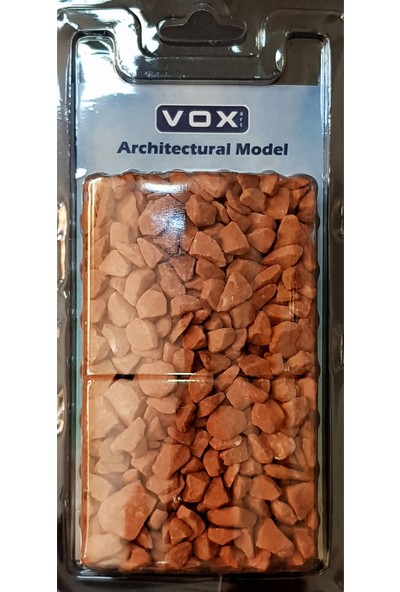 Vox Art Kalın Çakıl Taşı - 230 gr - Turuncu