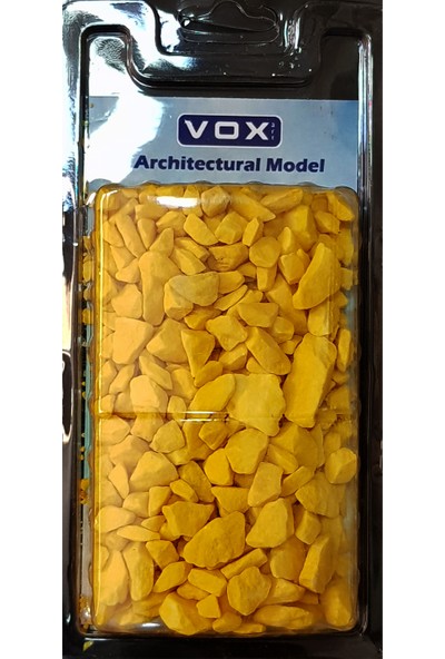 Vox Art Kalın Çakıl Taşı - 230 gr - Sarı