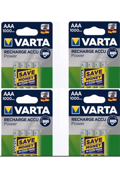Varta 1000 Mah Aaa Ince Şarjlı Pil 5703 16 Adet Varta 1000 Mah Aaa Ince Şarjlı Pil 5703 16 Adet