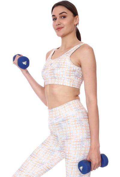 Sportive Spo-Regular Bra Kadın Beyaz Günlük Stil Sporcu Sütyeni 712100-BYZ