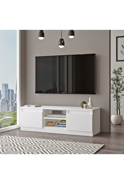 Robin Home James Tv Ünitesi Sehpası Televizsyon Sehpası 120CM Siyah/ Beyaz Robin Home James Tv Ünitesi Sehpası Televizsyon Sehpası 120CM Siyah/ Beyaz