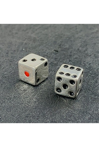 Butik Gümüş Gümüş Hediyelik Büyük Çift Zar Butik Gümüş Gümüş Hediyelik Büyük Çift Zar