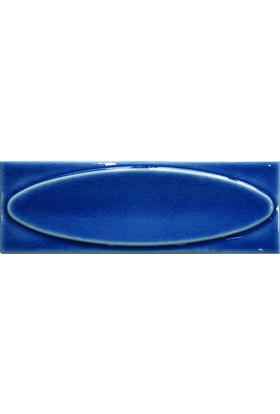 Can Seramik - 7*21 Cm. Kobalt Kabartmalı Elips Seramik Karo (5 Li 1 Paket) Can Seramik - 7*21 Cm. Kobalt Kabartmalı Elips Seramik Karo (5 Li 1 Paket)