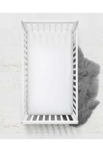 Mothercare - Beyaz 2'li Bebek Karyola Çarşafı 70 x 140 cm