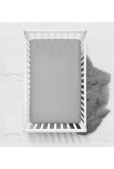 Mothercare - Gri 2'li Bebek Karyola Çarşafı 70 x 140 cm