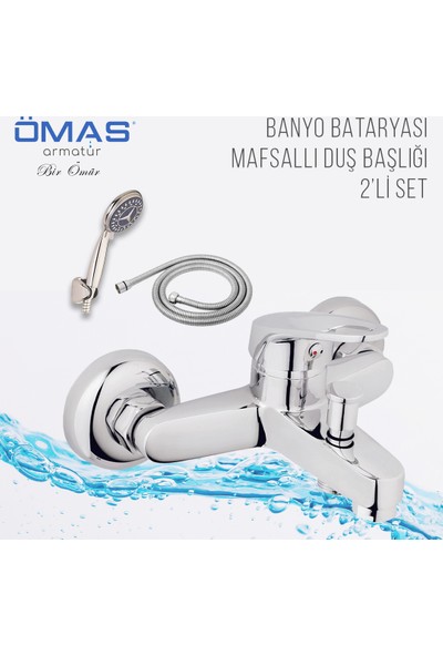 Ömas Armatür Mafsallı Duş Başlığı Seti Mfs5