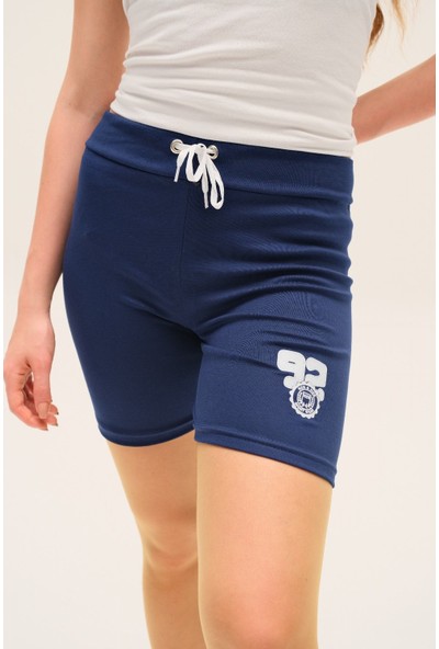 CBC Fashion Baskılı Şort Lacivert