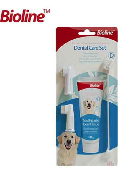 Bioline Köpekler Için Ağız Temizleme Jeli ve Diş Fırçası Seti Bioline Köpekler Için Ağız Temizleme Jeli ve Diş Fırçası Seti
