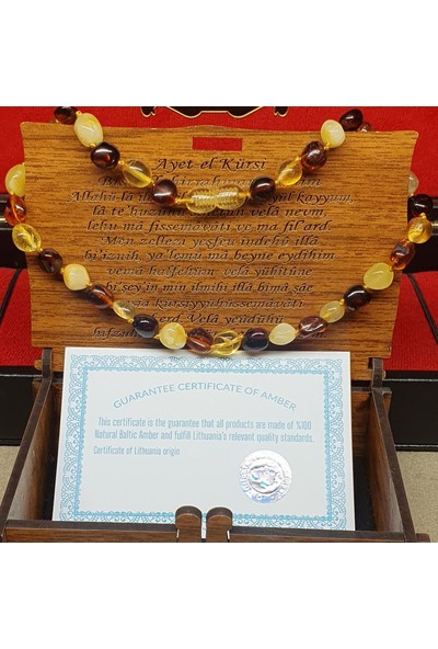 Erginbebe Sertifikalı Kehribar Bebek Diş Kolyesi