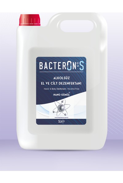 Bacteron-S 5000ML Nano Gümüş Alkolsüz El ve Cilt Dezenfektanı