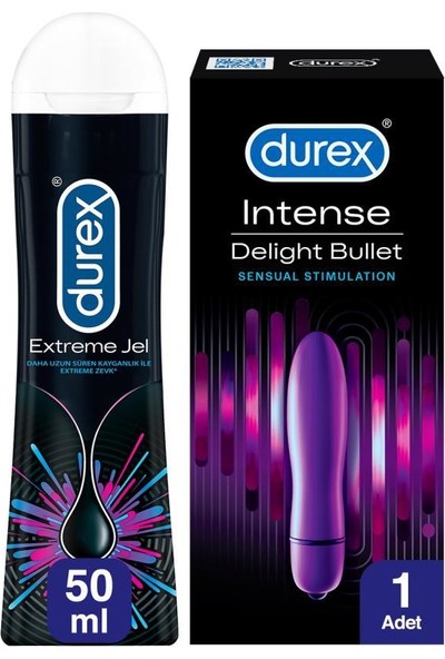 Durex Delight Bullet Titreşimli Vibratör + Extreme Jel Durex Delight Bullet Titreşimli Vibratör + Extreme Jel