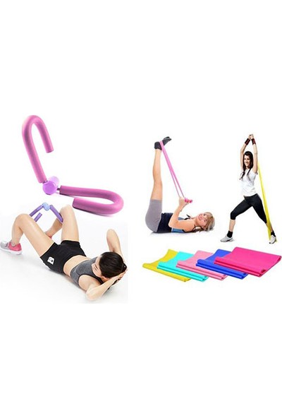 Turkish A2Z Kol, Bacak ve Basen Sıkılaştırıcı Kelebek Egzersiz Aleti ve Plates Bantı Egzersiz Lastiği Yoga Egzersiz Bandı