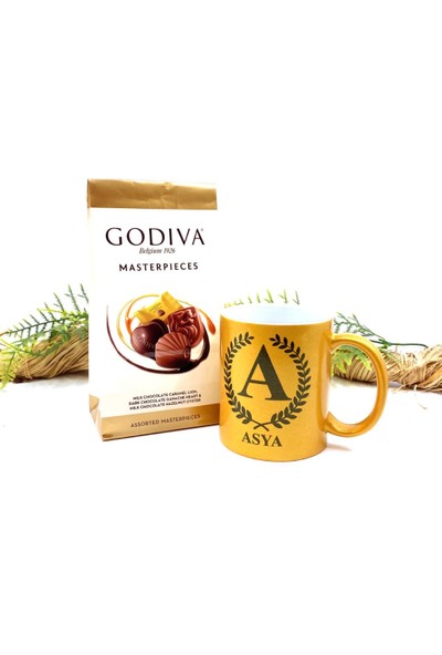 Mega Kanyon Özel Tasarım Premium Kupa ve Godiva Çikolata Aranjmanı M1