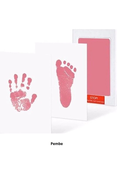 Turkish A2Z Yenidoğan Bebek El ve Ayak Izi Fotoğraf Toksik Olmayan Mürekkepsiz Hatıra Baskı Kiti 8 x 12 cm (Pembe) Turkish A2Z Yenidoğan Bebek El ve Ayak Izi Fotoğraf Toksik Olmayan Mürekkepsiz Hatıra Baskı Kiti 8 x 12 cm (Pembe)