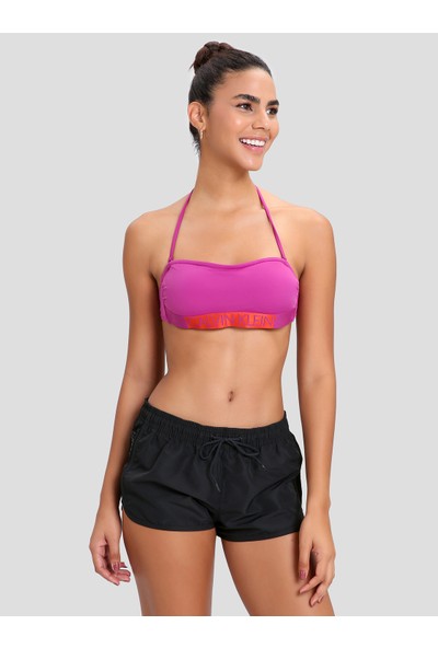 Calvin Klein KW0KW00552 Mor Bandaj Kesim Bikini Üstü