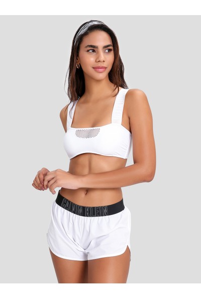 Calvin Klein KW0KW00567 Beyaz Bandaj Kesim Bikini Üstü